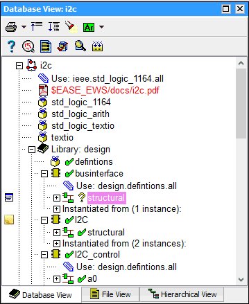 EASE: Project browser